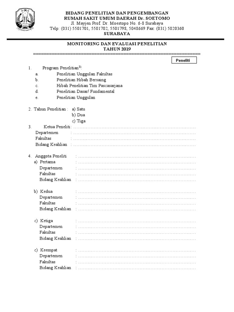 Borang - Monitoring 2 | PDF