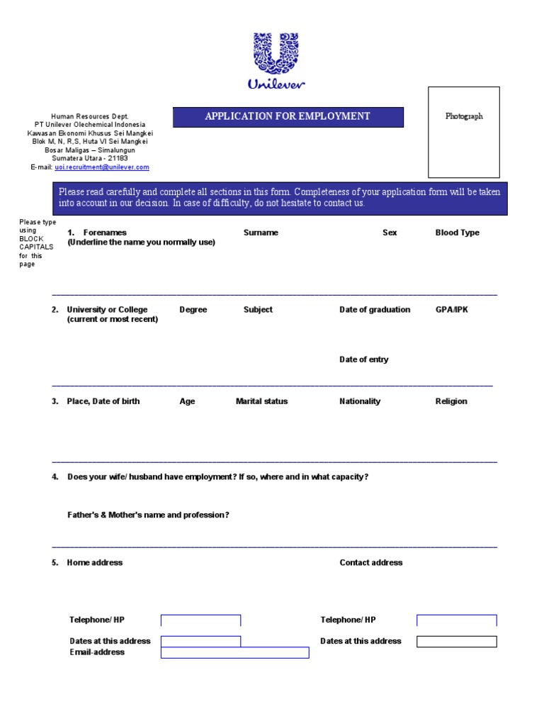 Application Form - UPDATE | PDF | Learning | Business