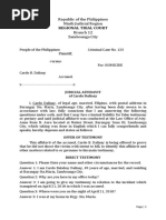 Sample Complaint Affidavit Murder | PDF | Justice | Crime & Violence