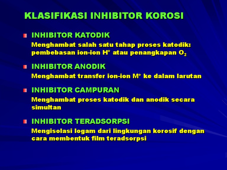 Klasifikasi Inhibitor Korosi dan Tipe-Tipenya | PDF | Griya & Taman | Seni