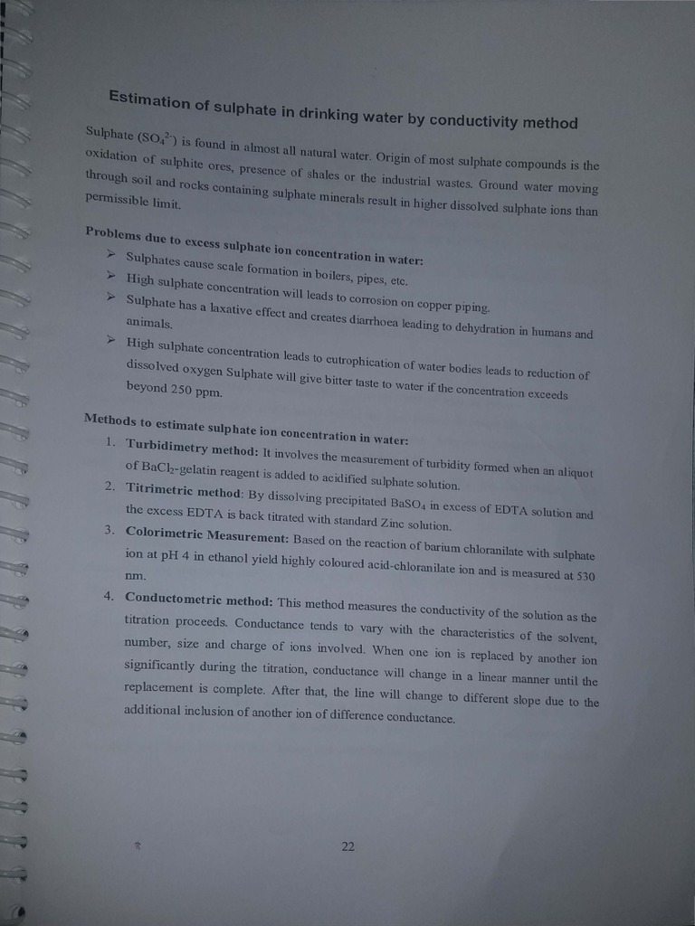 Estimate Sulphur | PDF | Sulfate | Titration