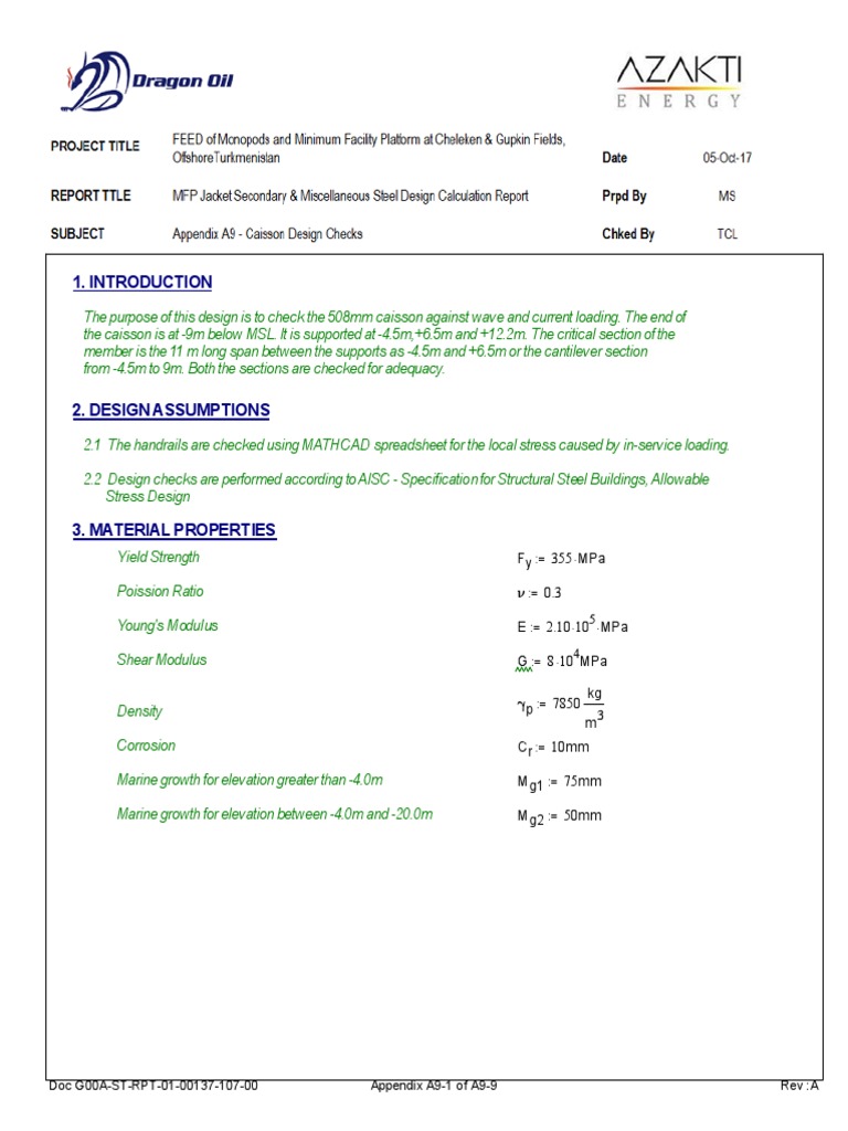 Appendix A9 | PDF | Strength Of Materials | Physical Quantities