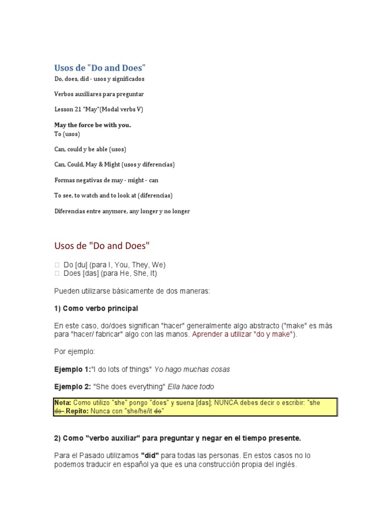 Usos de Varios en Ingles | PDF | Asunto (gramática) | Unidades Semánticas