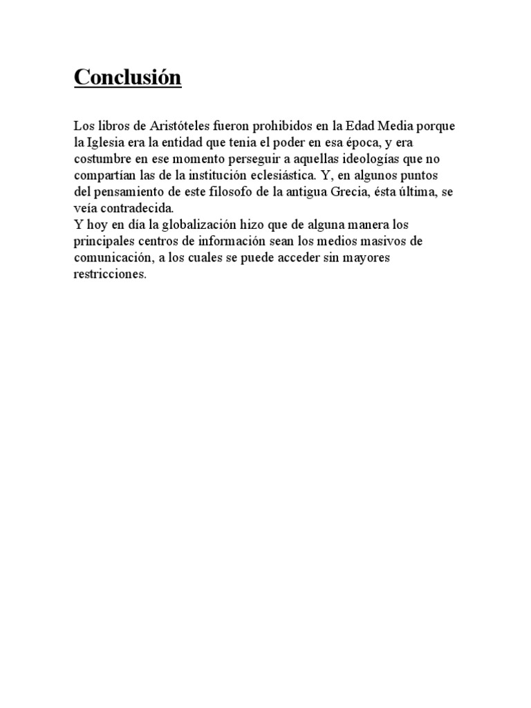 Conclusión Filosofia | PDF | Religión y espiritualidad