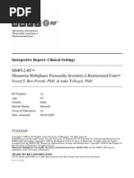 Mmpi-3 Sample Interpretive Report | PDF | Anxiety | Mental And ...