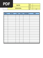 Manning Table: Position Title 1 Shift 2 Shift 3 Shift Total Areas ...