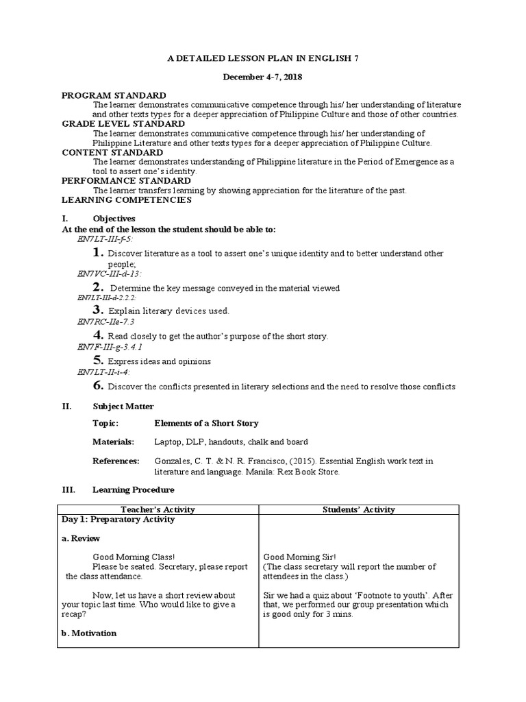 Explain Literary Devices Used.: EN7LT-III-f-5 | PDF | Plot (Narrative ...
