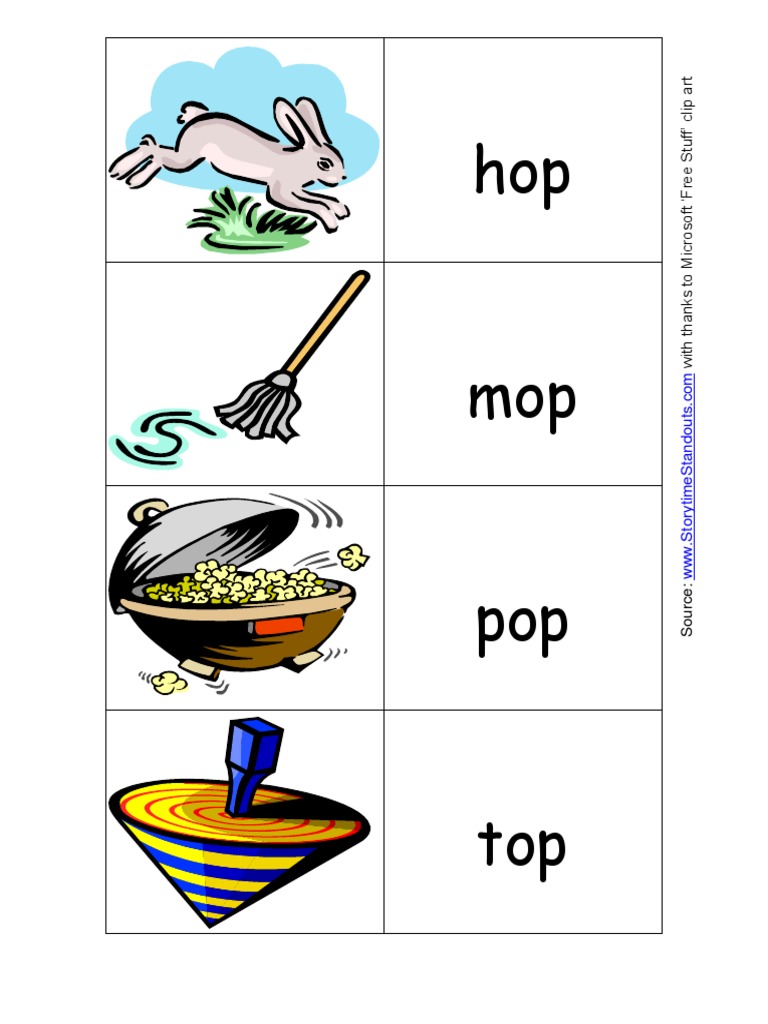 Op Word Family Pictures PDF | PDF