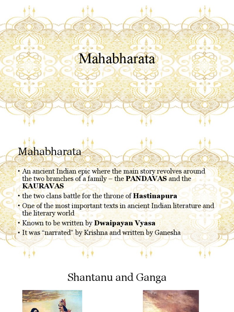 Mahabharata Summary | PDF | Hindu Mythology | Vaishnava Texts