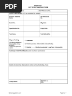 Deviation Report Template | PDF