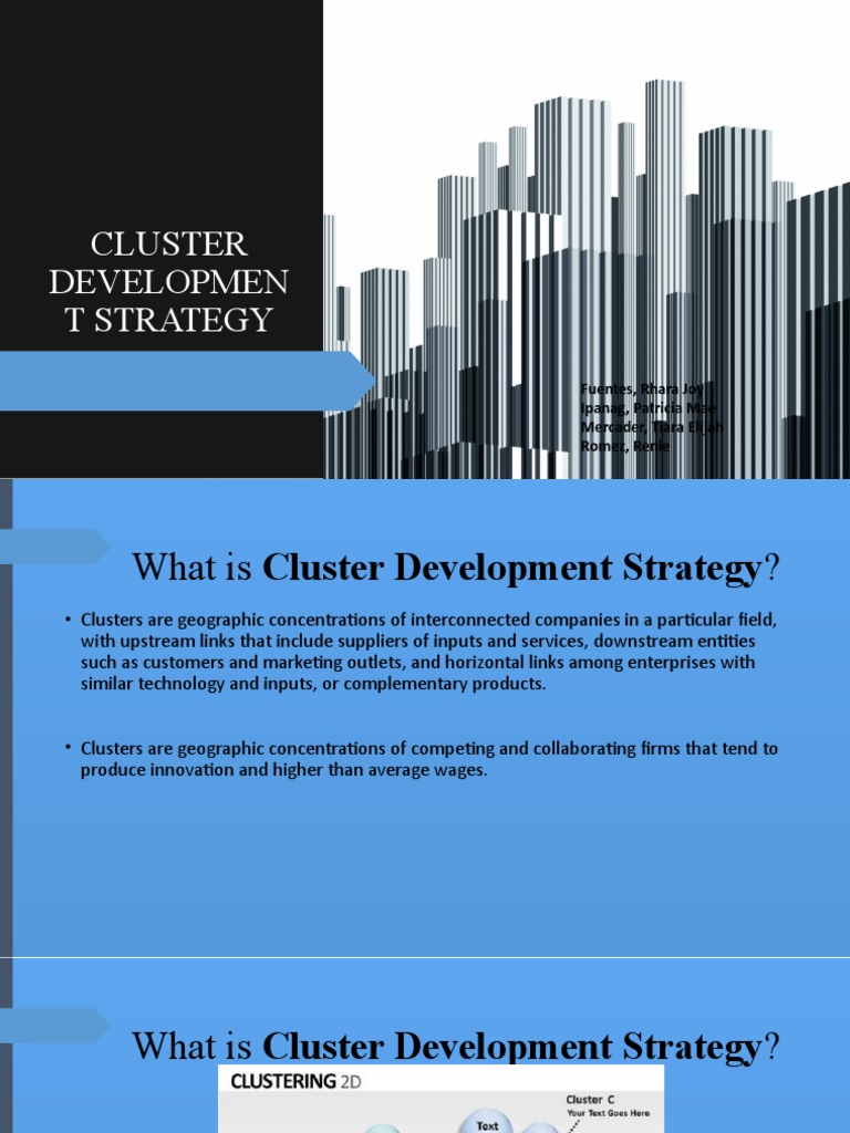 Cluster Developmen T Strategy: Urban Planning 3 | PDF | Access To ...