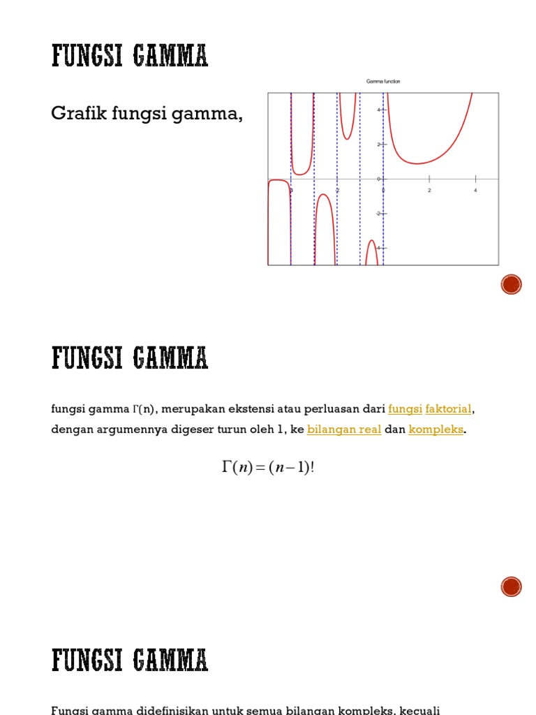 Materi Fungsi Gamma | PDF