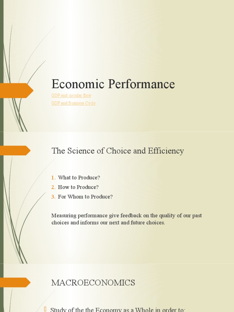 Understanding Economic Performance Metrics | PDF | Recession | Business ...