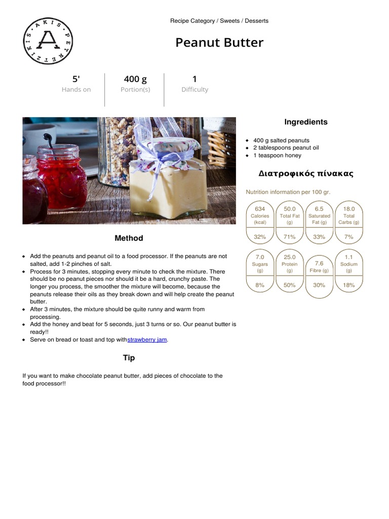 Peanut Butter | PDF | Peanuts | Peanut Butter