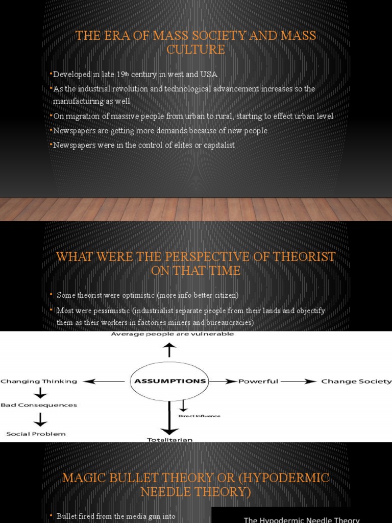 The Era of Mass Society and Mass Culture | PDF