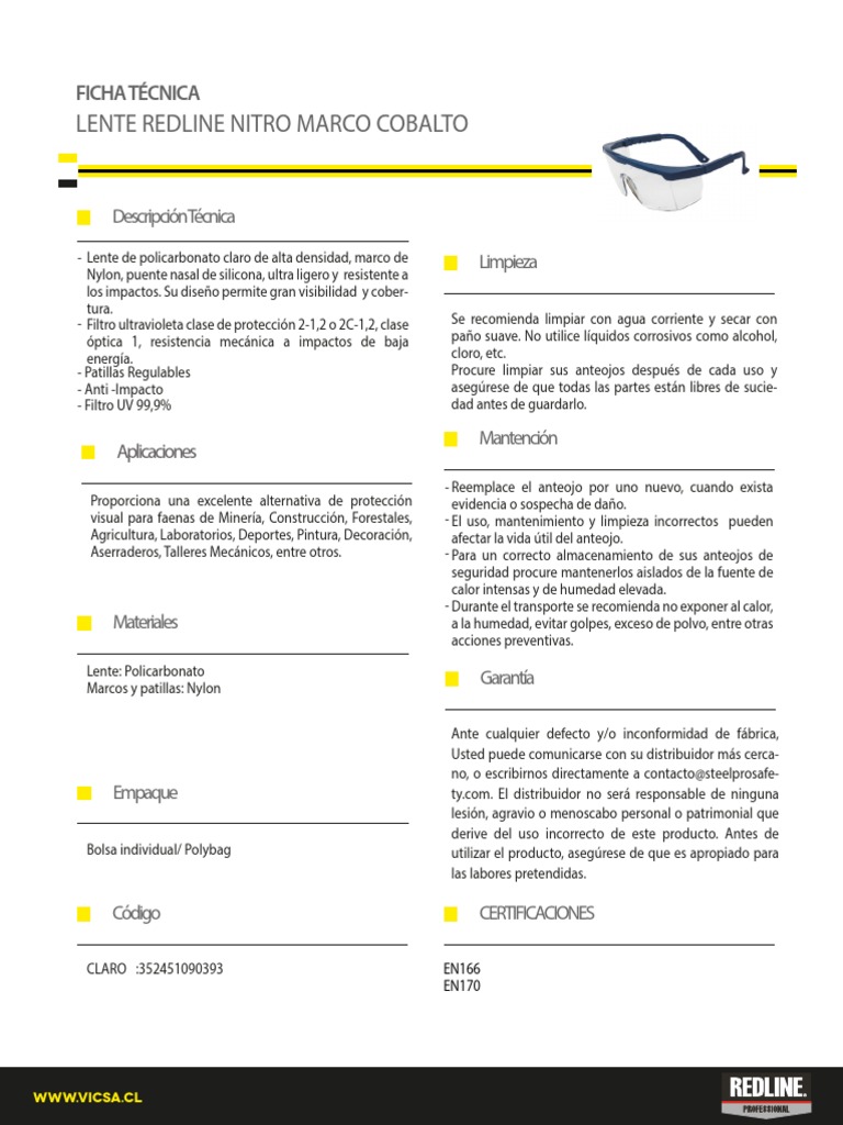 Lentes Redline Nitro Cobalto Af | PDF | Lentes | Naturaleza