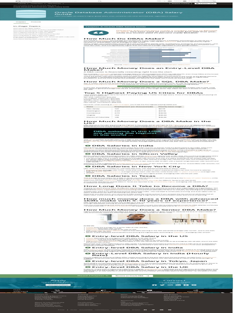 Oracle Database Administrator (DBA) Salary Guide - Oracle University ...