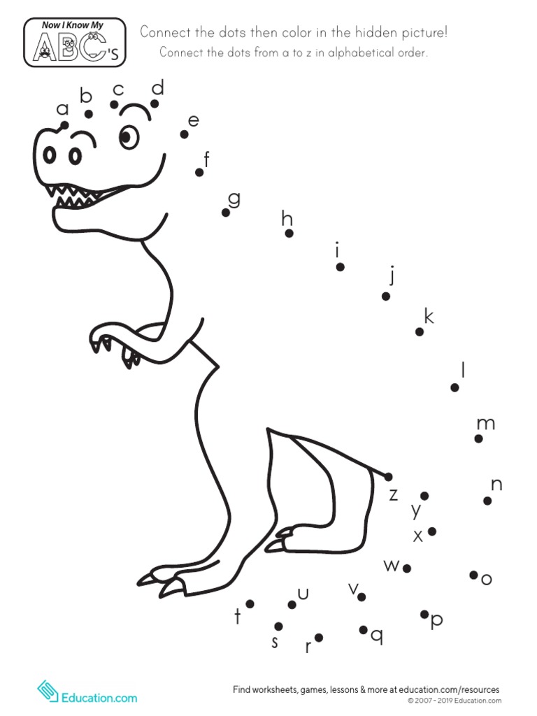 Connect The Dots Alphabet PDF | PDF