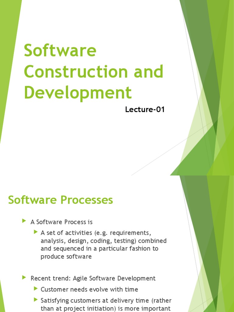 Software Construction and Development: Lecture-01 | PDF | Compiler | Computer Programming