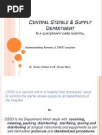 CSSD Presentation | PDF | Sterilization (Microbiology) | Chemistry