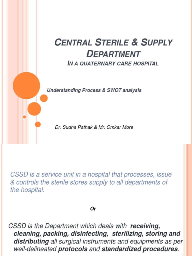 CSSD - Part 3 of 3 Parts | PDF | Medicine | Health Care