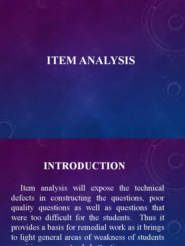 Item Analysis | PDF | Tests | Test (Assessment)