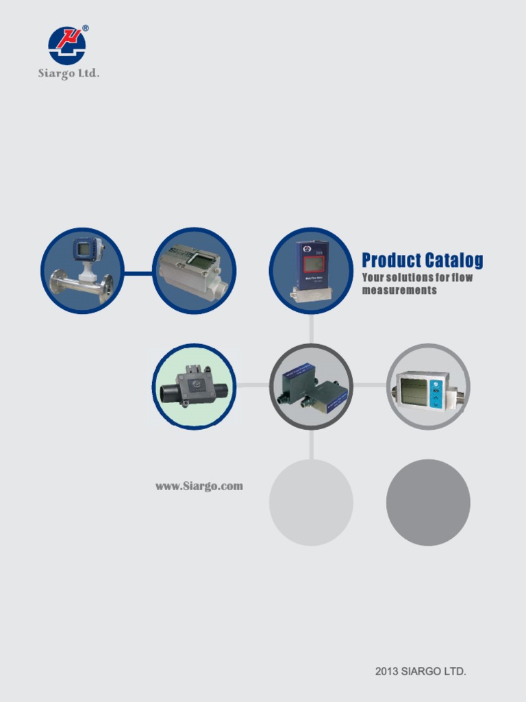 Product Catalog: Your Solutions For Flow Measurements | PDF | Flow ...