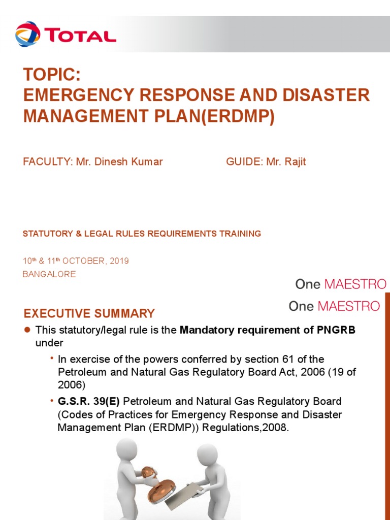Emergency Response and Disaster Management Plan (Erdmp) | PDF ...