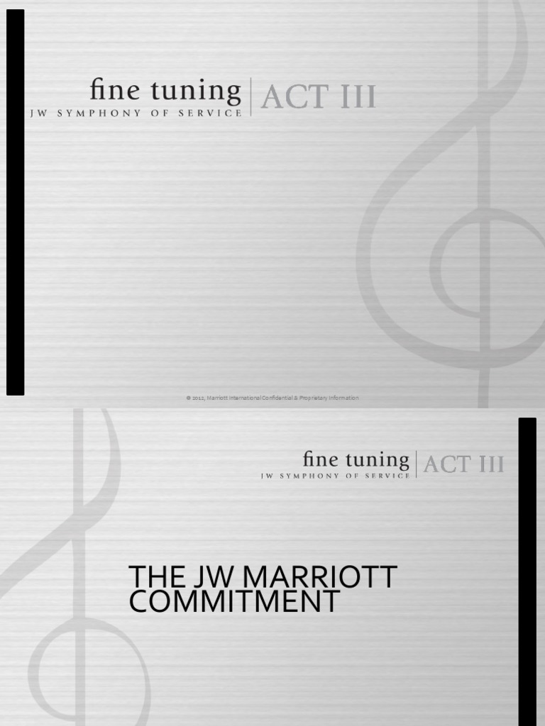 © 2012, Marriott International Confidential & Proprietary Information ...
