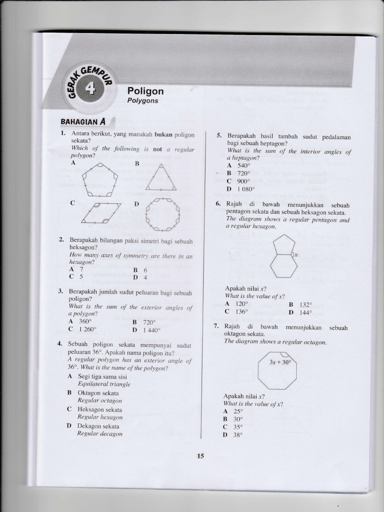 Tingkatan 2 Matematik Bab 4 Latihan | PDF