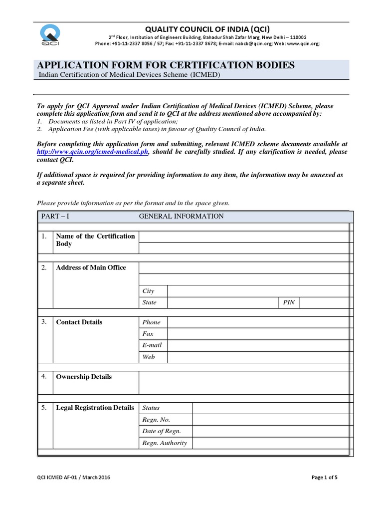 4.a) ICMED Application Form For CBs | PDF | International Organization ...