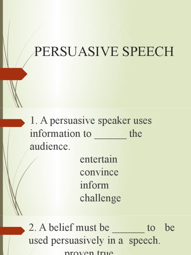 Persuasive Quiz | PDF