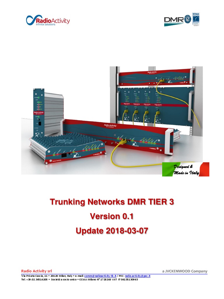 DMR Tier 3 Trunking Network Overview | PDF | Computer Network | Radio