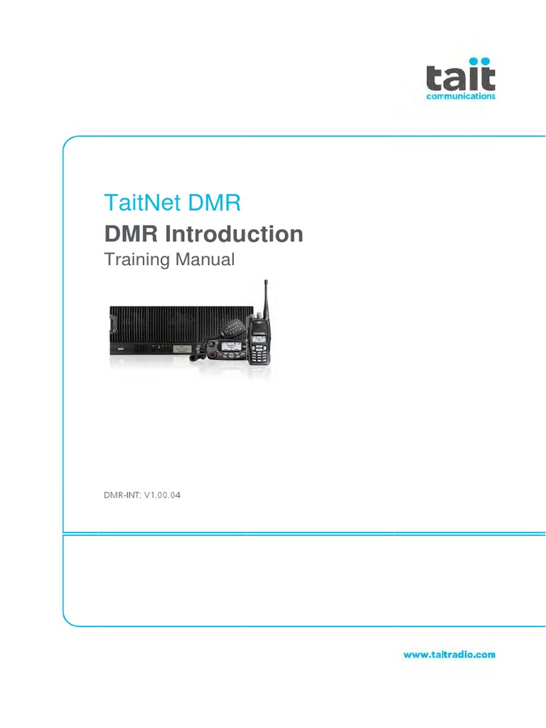 Introduction To DMR Study Guide-Tait Radio Academy PDF | PDF | Modulation | Radio