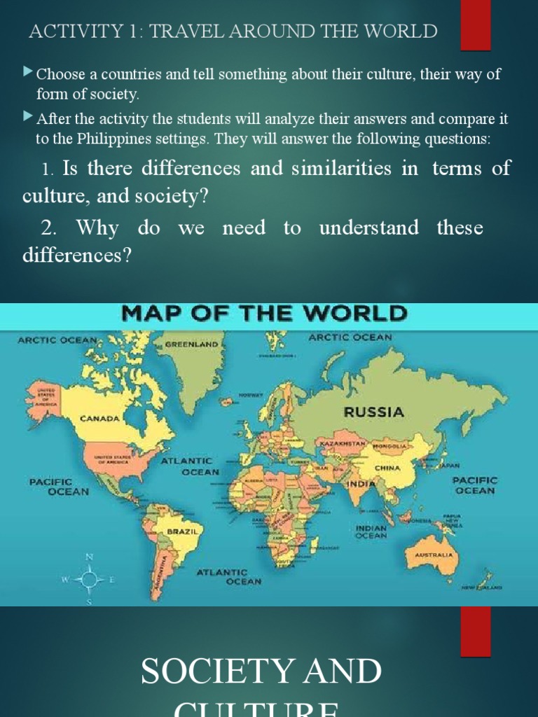 Activity 1: Travel Around The World | PDF | Social Science | Science ...