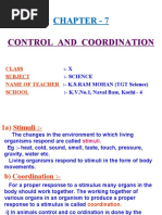 Class 10 Science - Biology Chapter 2 Control and Coordination | PDF | Nervous System | Central ...