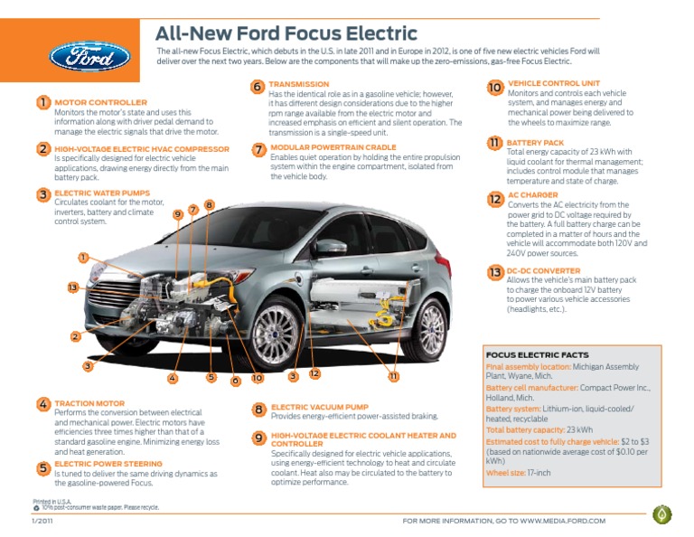 All-New Ford Focus Electric | PDF | Hybrid Vehicle | Ford Motor Company