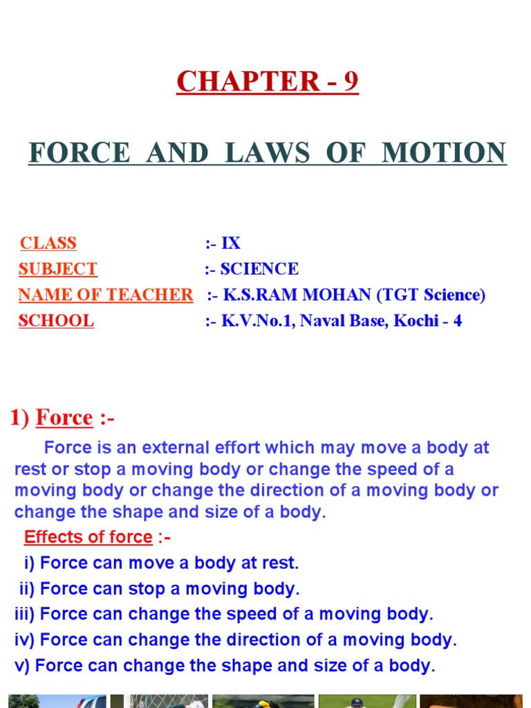 Understanding the Fundamental Concepts of Force, Motion, and Newton's ...