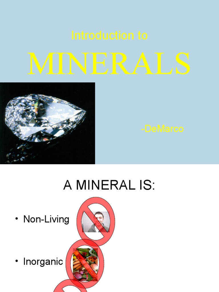Introduction To Minerals | PDF