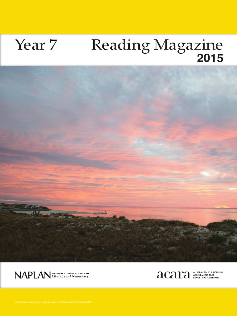 Year 7 Reading Magazine: © Australian Curriculum, Assessment and ...