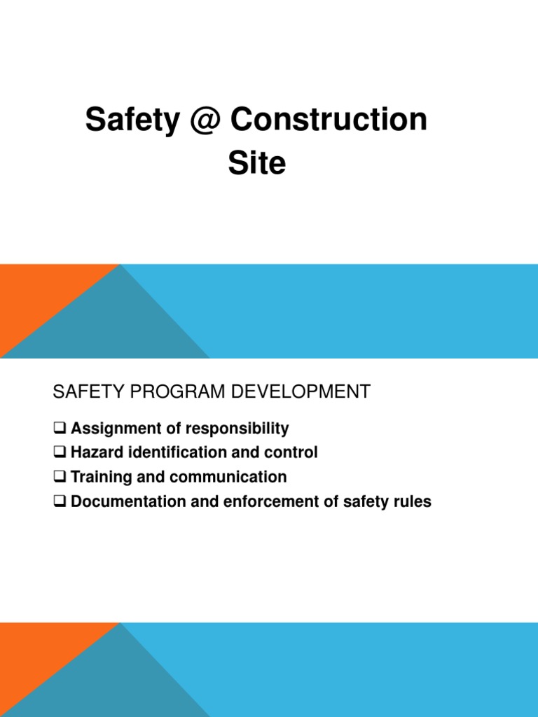 Construction Safety Management Guide | PDF | Safety | Occupational ...