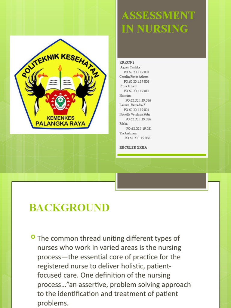 Nursing Assessment Process Explained | PDF | Cognition | Behavioural ...