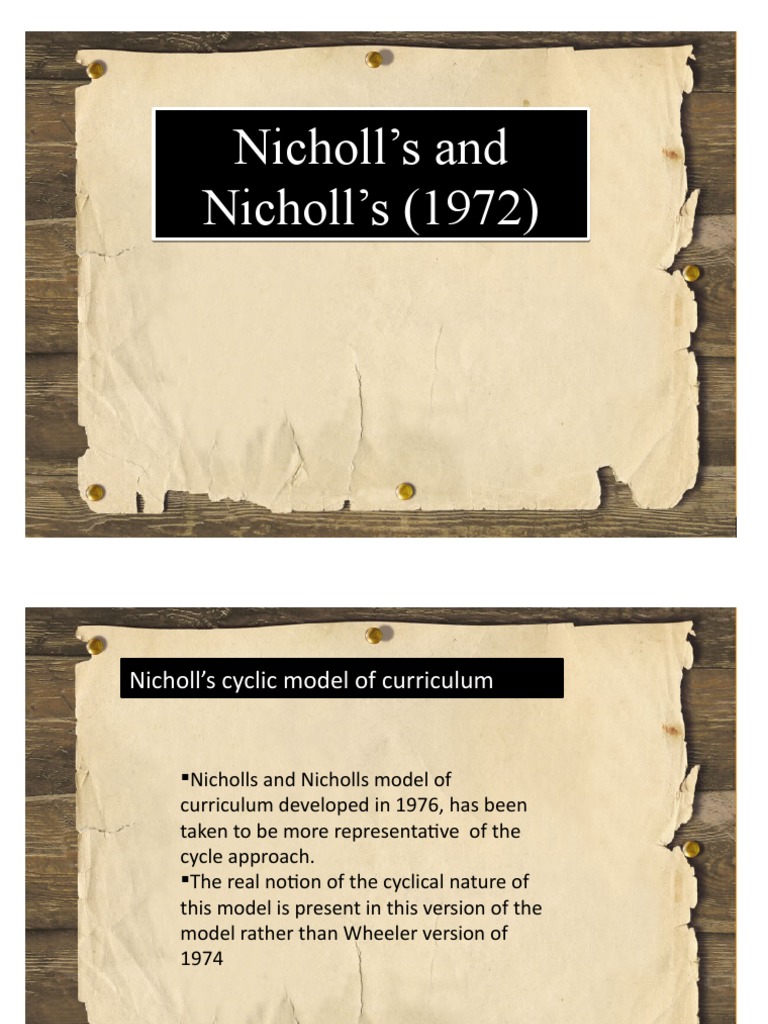Nicholls and Nicholls Model | PDF