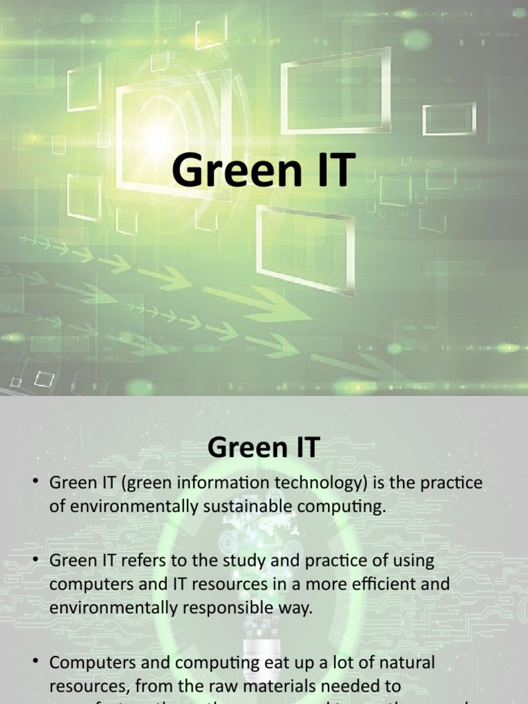 Green IT | PDF