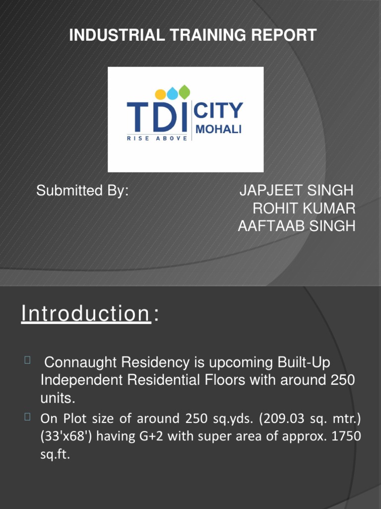 1.inplant Training Presentation Report | PDF | Concrete | Building ...