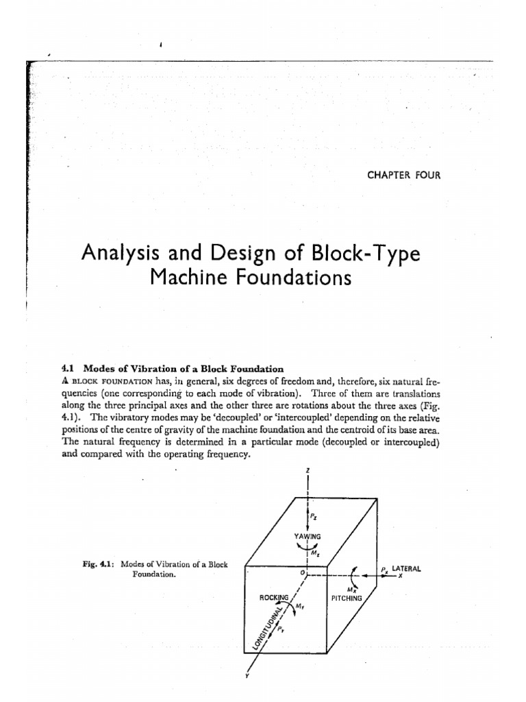 Chapter 4 Analysis and Design of Block Type Machine Foundation | PDF