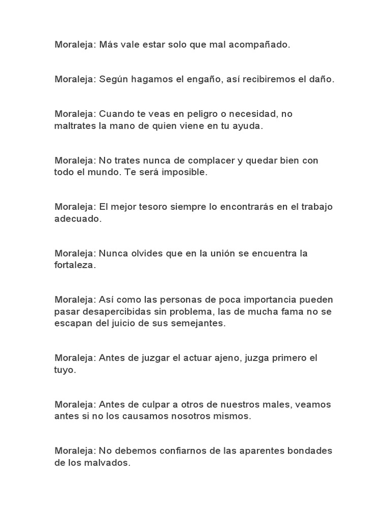 10 Moralejas | PDF