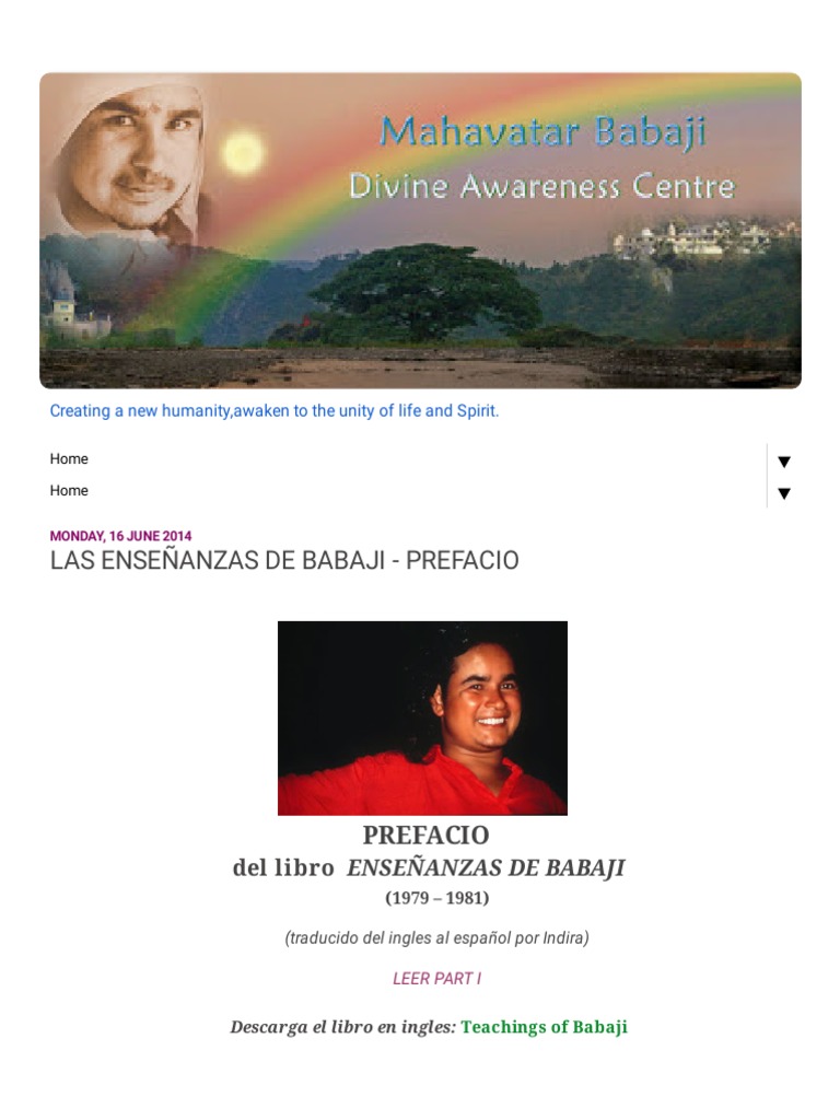 Haidakhan Babaji - LAS ENSEÑANZAS DE BABAJI - PREFACIO | PDF | Religión y creencia