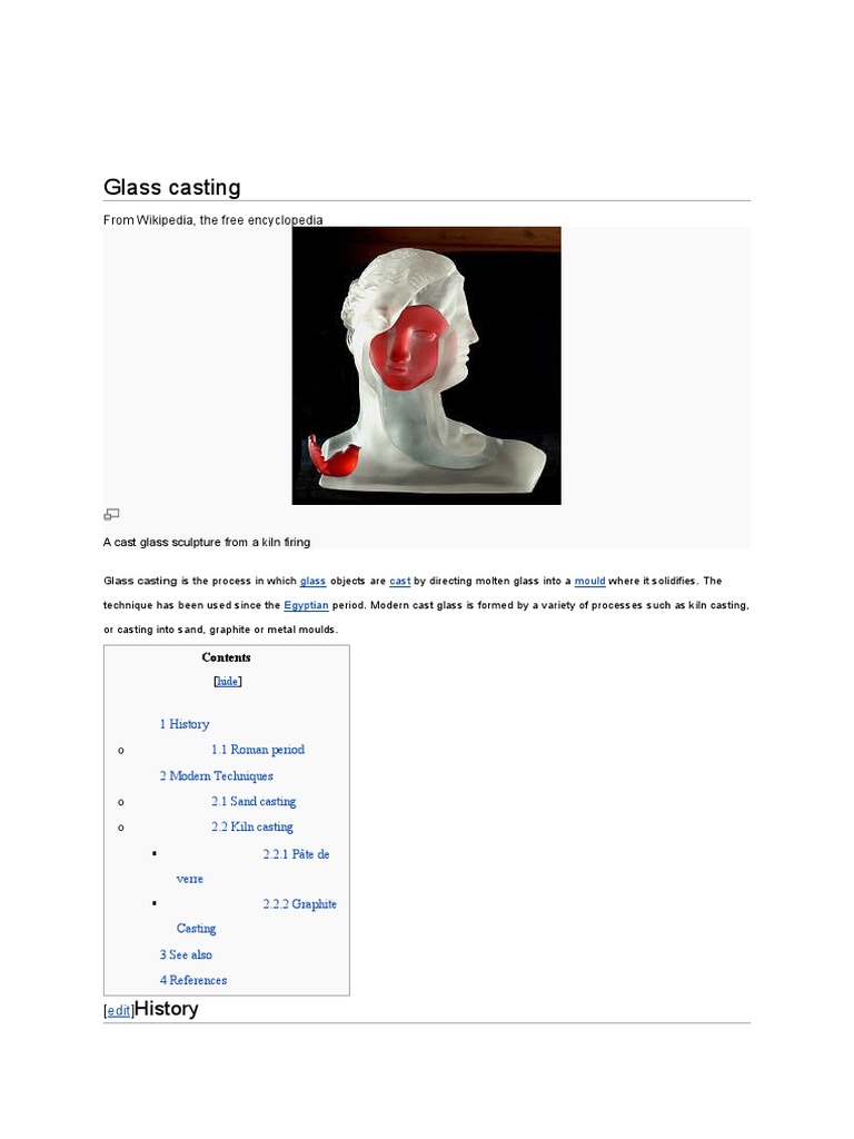 Glass Casting | PDF | Glass Applications | Optical Materials