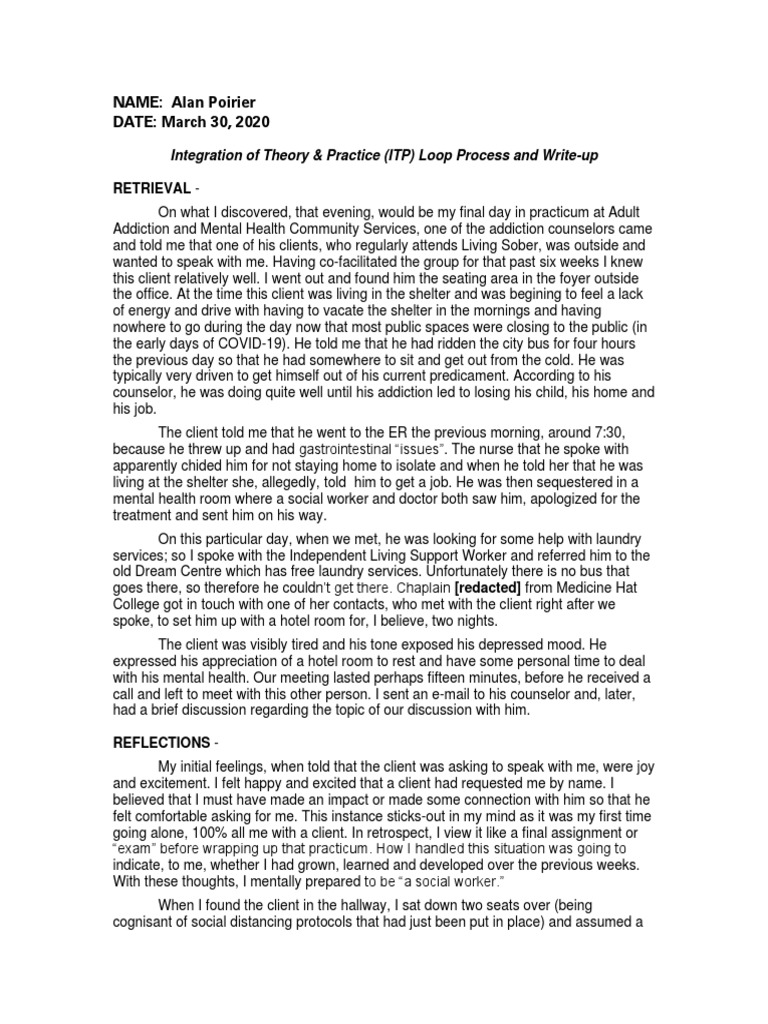 Itp Loop Assignment | PDF | Nonverbal Communication | Cognitive Science